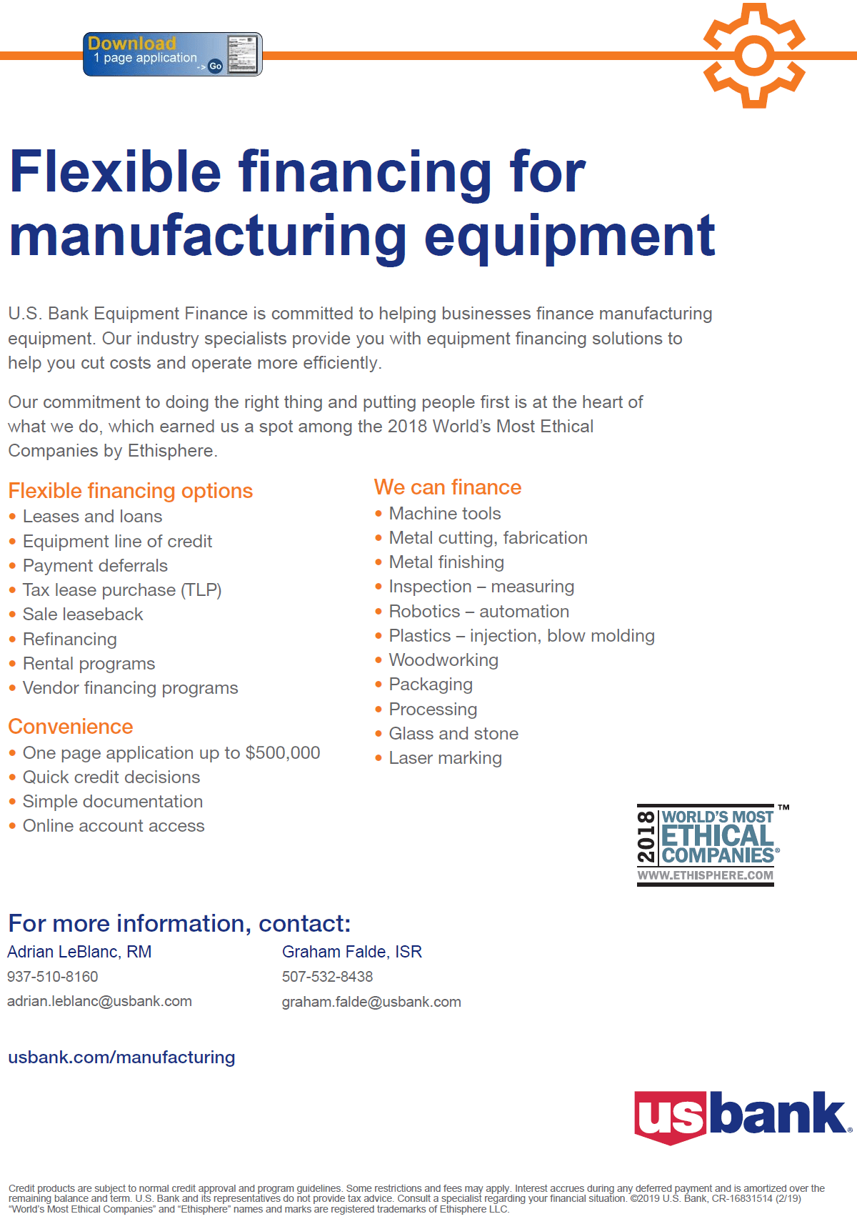 CNC Machine Financing