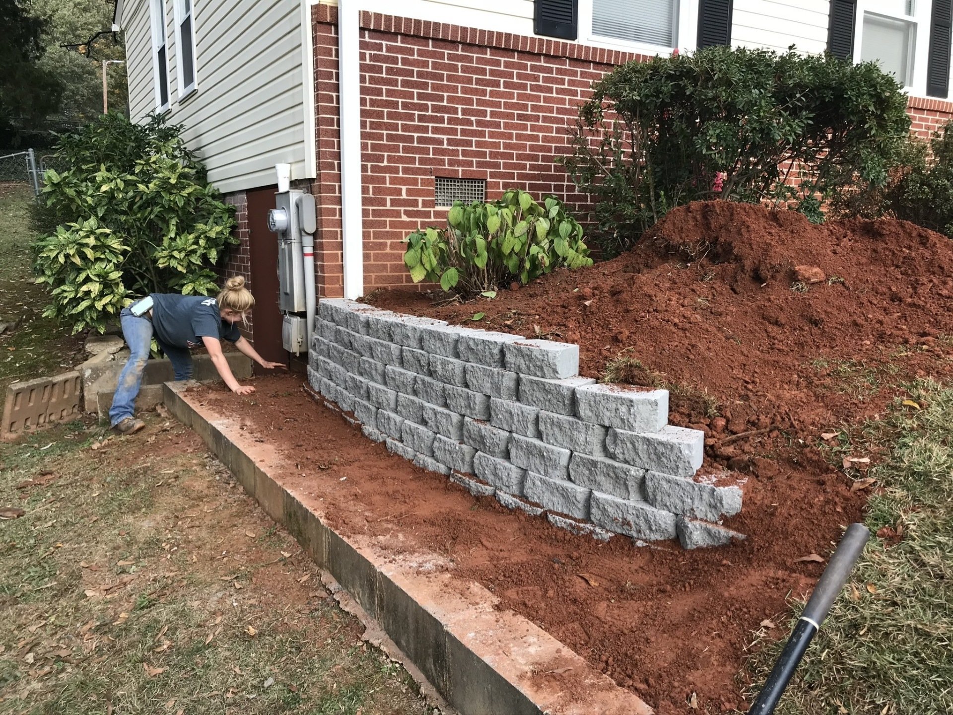 Retaining Wall Installation | Greenville, SC | Southern Lawn ...