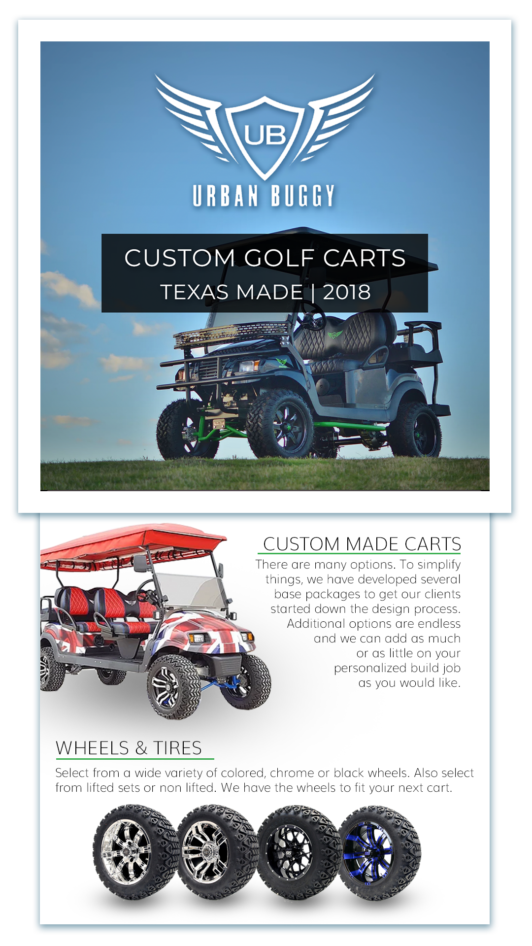 Urban Buggy Custom Golf Carts & Accessories | Dallas/Fort Worth, Texas
