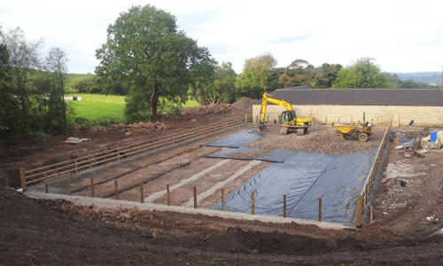Equestrian arena construction by W.J. Jordan & Sons