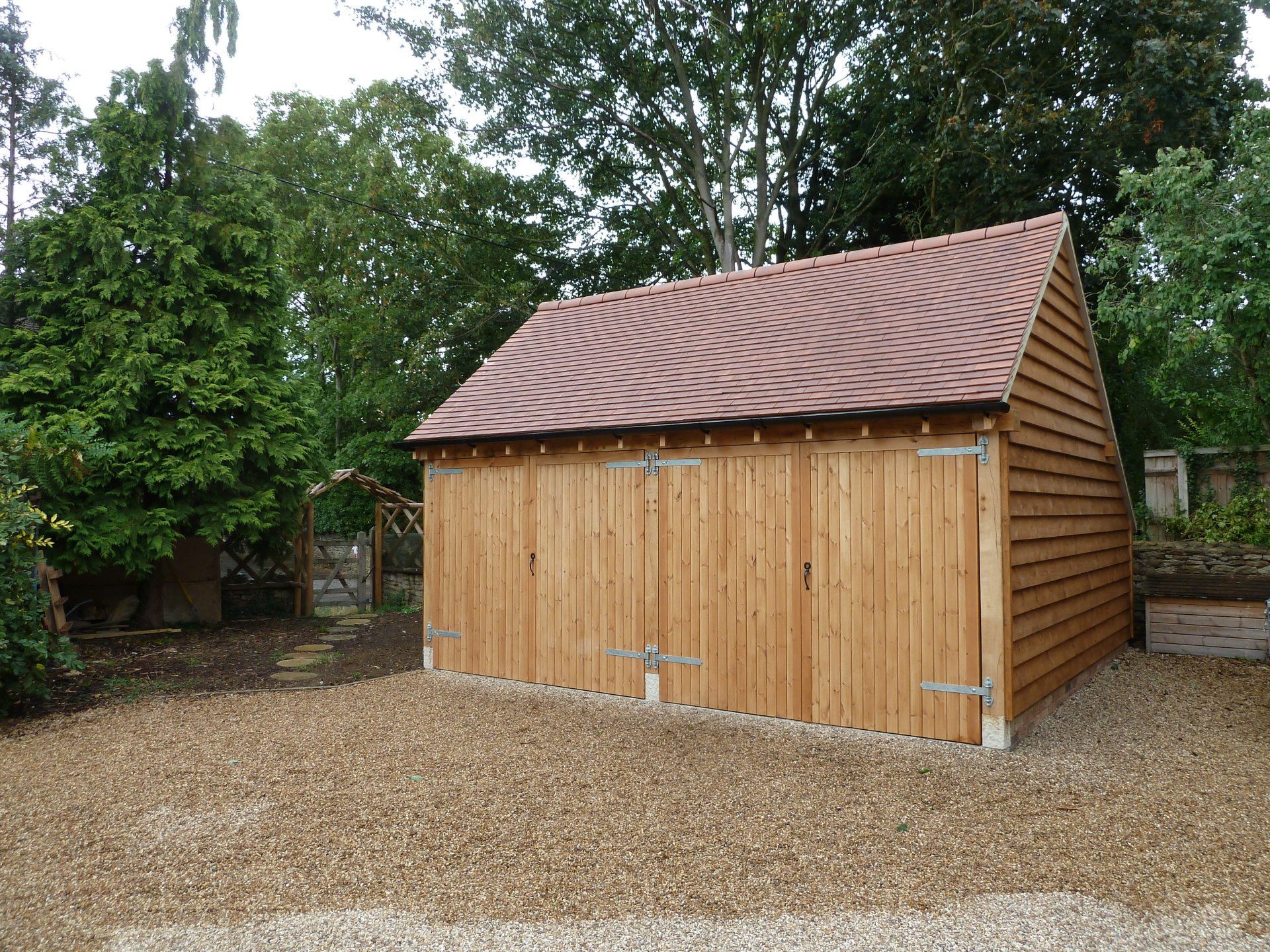 Oak framed garages