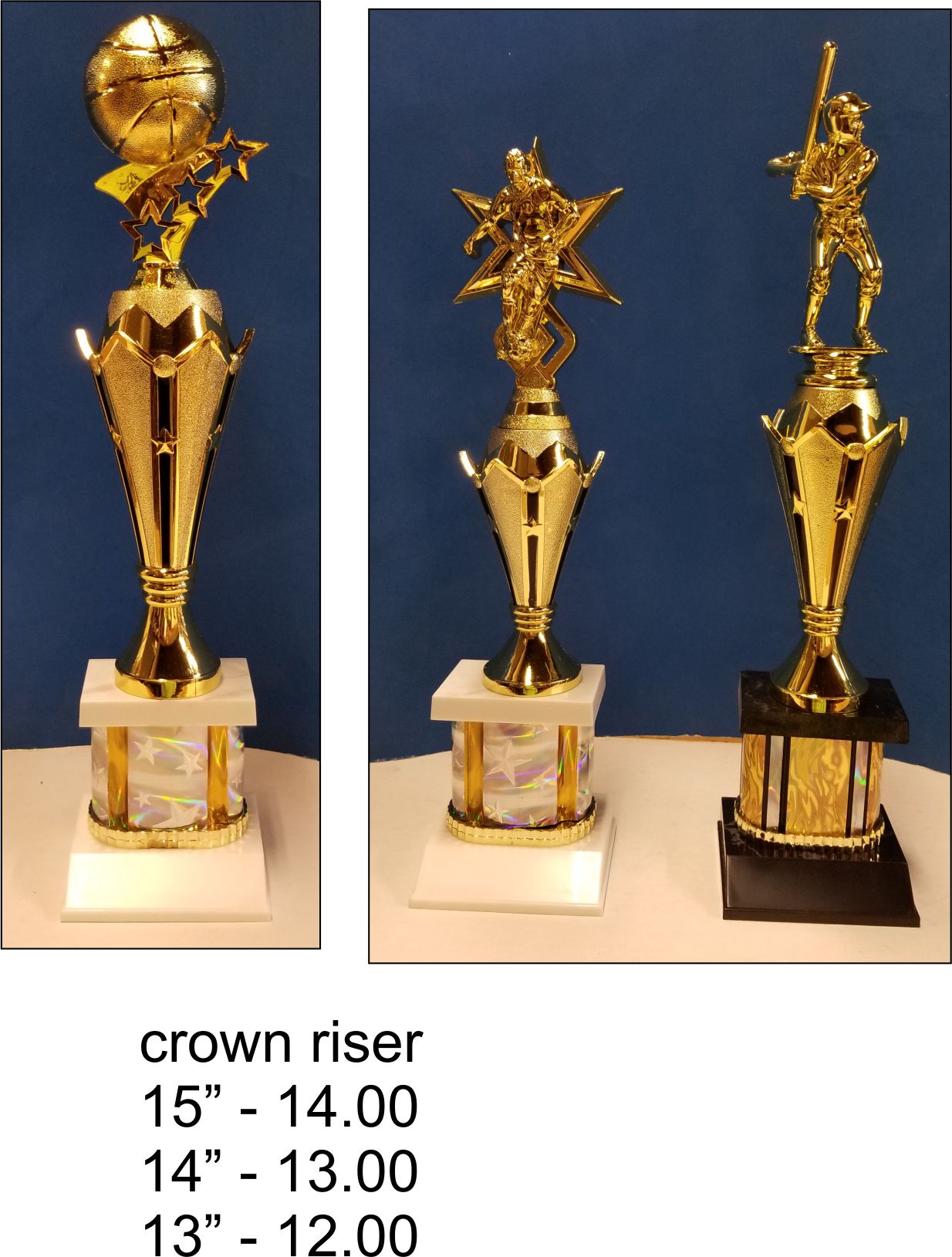 Trophies for events in Hawaii