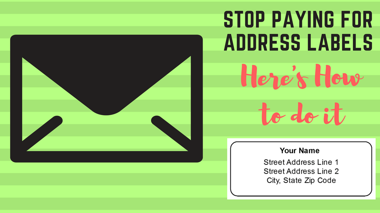 How To Make Your Own Address Labels