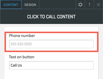 Click to Call/Email