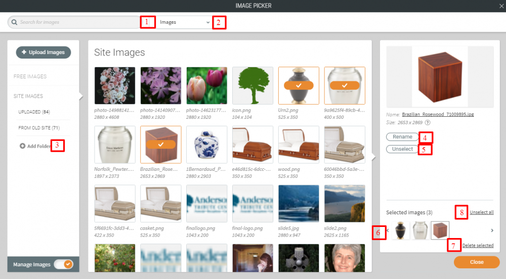 Choose & Place Images
