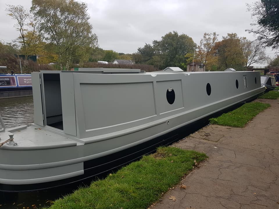 Custom Narrowboat Building in Progress at Braidbar Boats