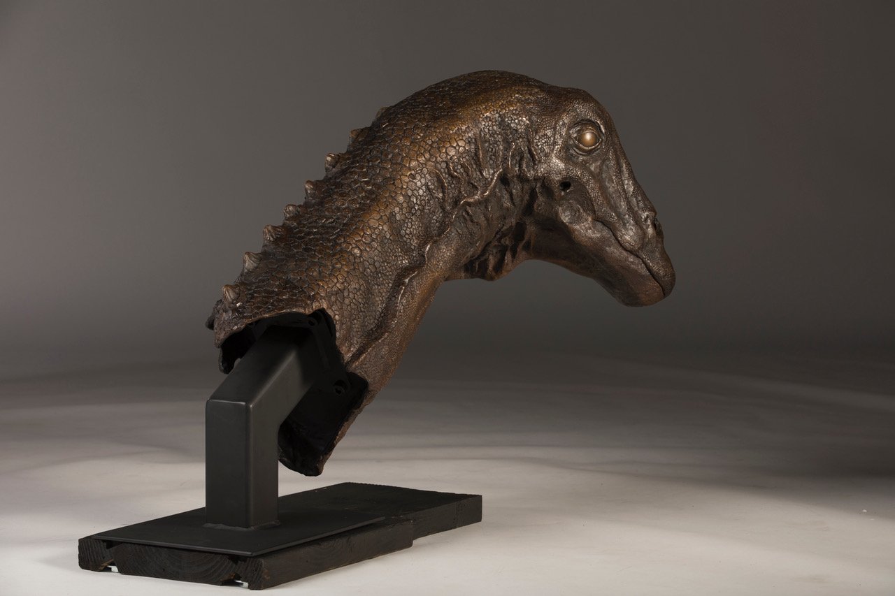 Galeamopus Bust Bronze Sculpture Art