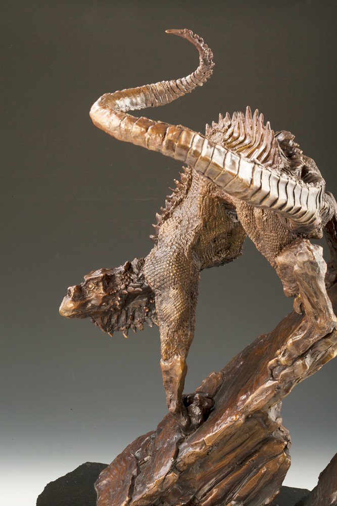 Juggernaut Bonze Sculpture of Komodo Dragon