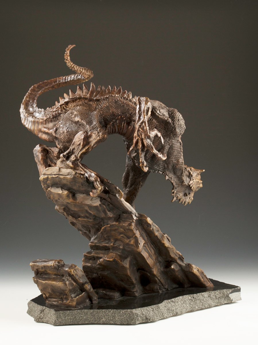 Juggernaut Bonze Sculpture of Komodo Dragon