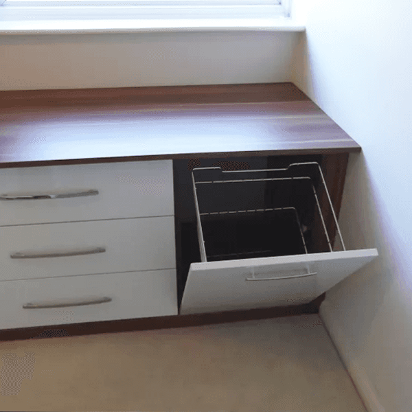 Wooden low level units by Northampton Bedroom Company