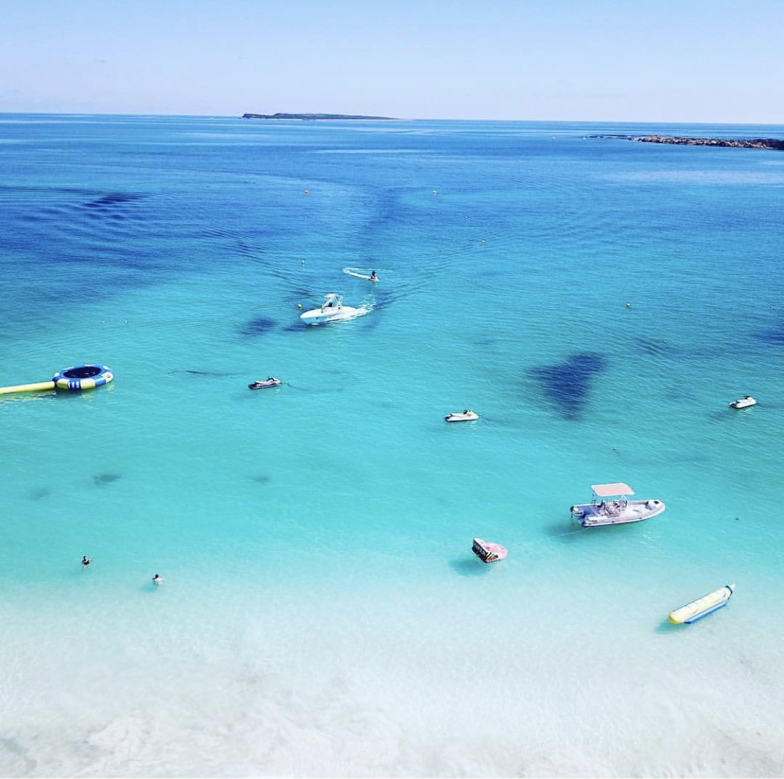 Jet skiing in Orient Beach with Bikini Watersports