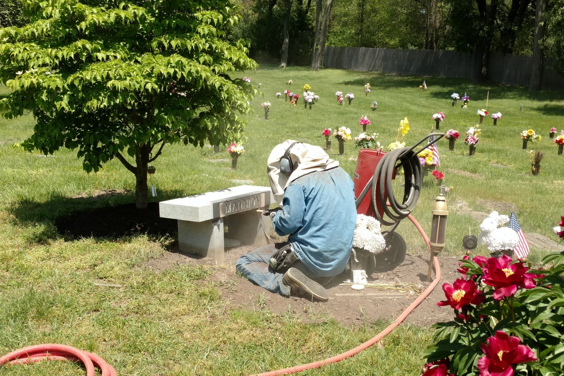 Fairway Monuments | Sandblasting