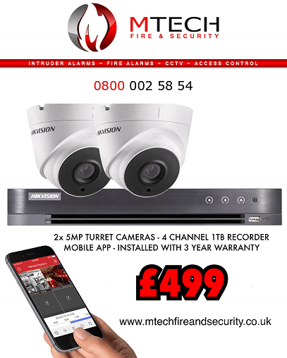 CCTV offers | Mtech Fire & Security