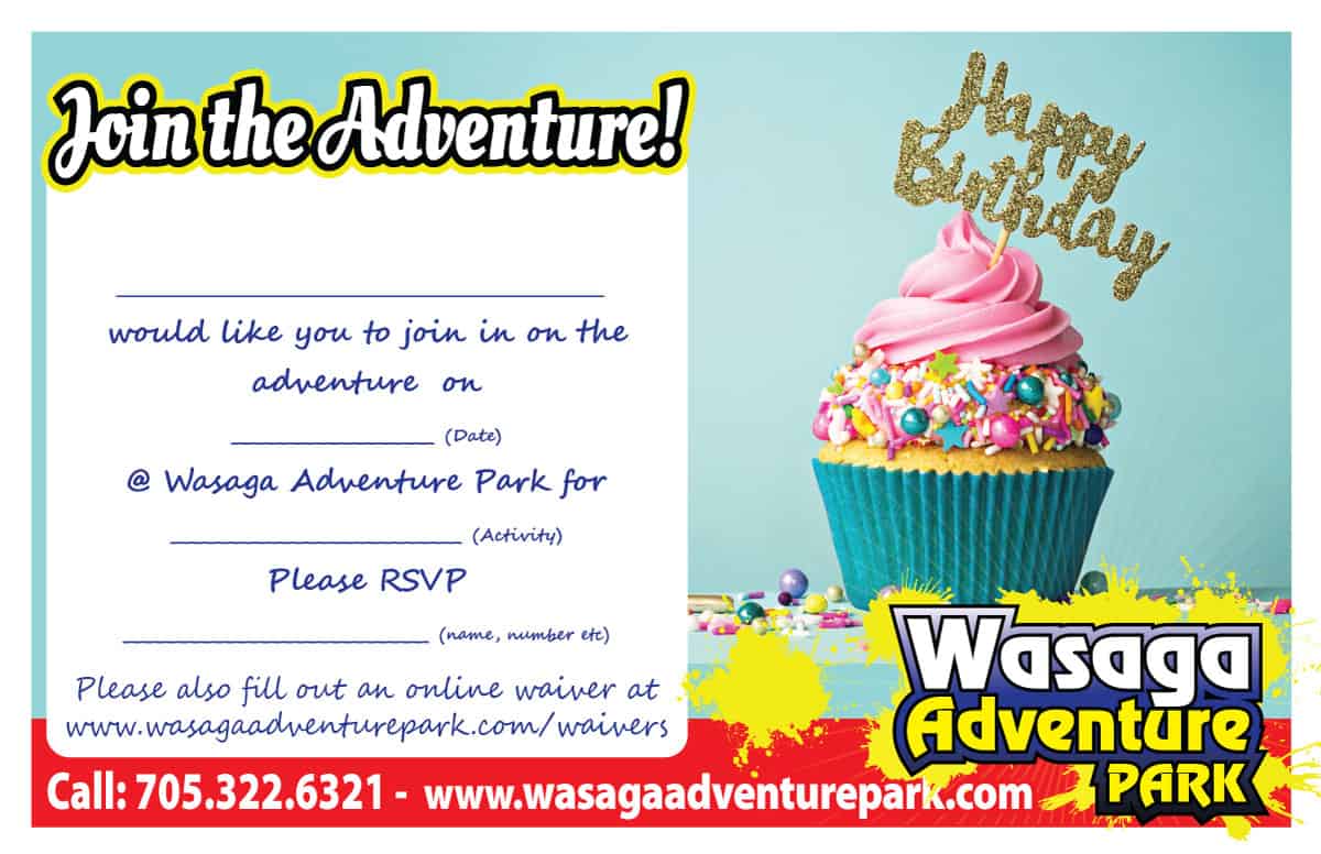 Invitations | Wasaga Adventure Park