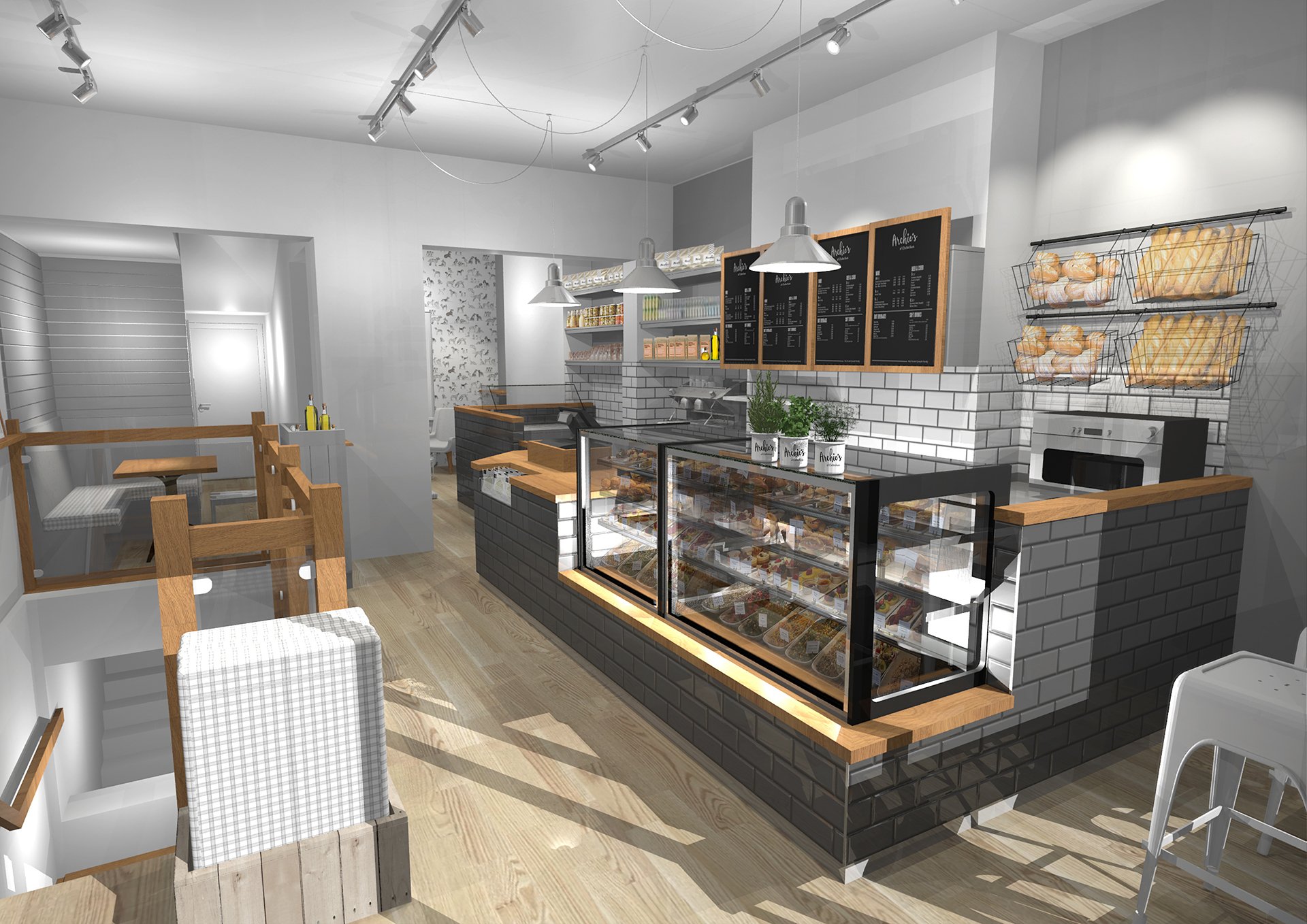 Archie's Cafe | Brand Identity | Q&A Interior Design Cheltenham