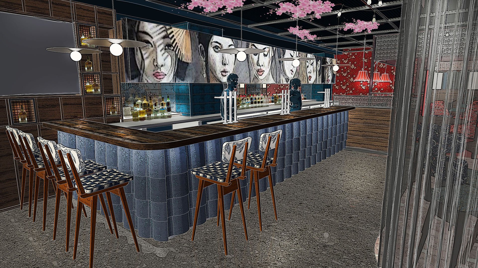 Kibou Kitchen & Bar | Q&A Interior Designers Cheltenham