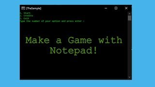 Make a Game with Notepad!