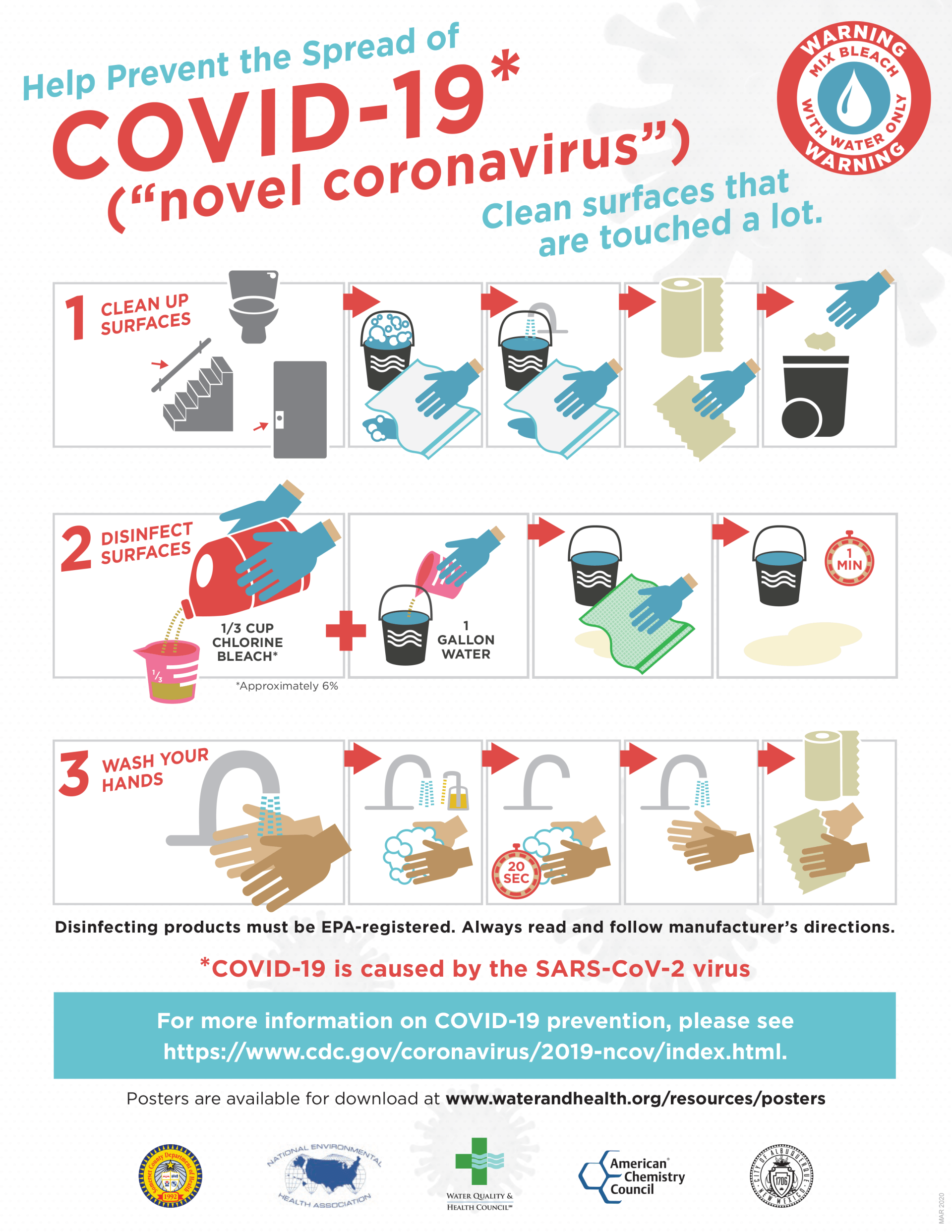 How to properly use bleach as a commercial cleaner