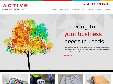 Superior quality printing services by Active Print Solutions Ltd in Leeds.