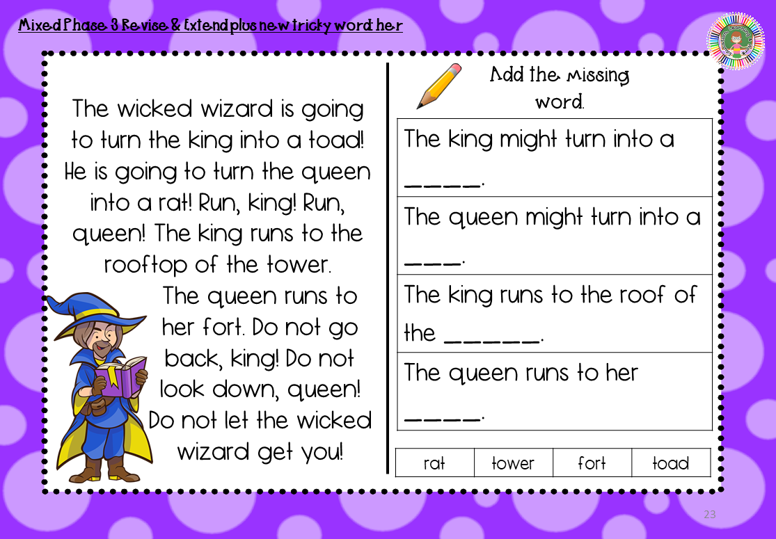 Phonics Texts Update