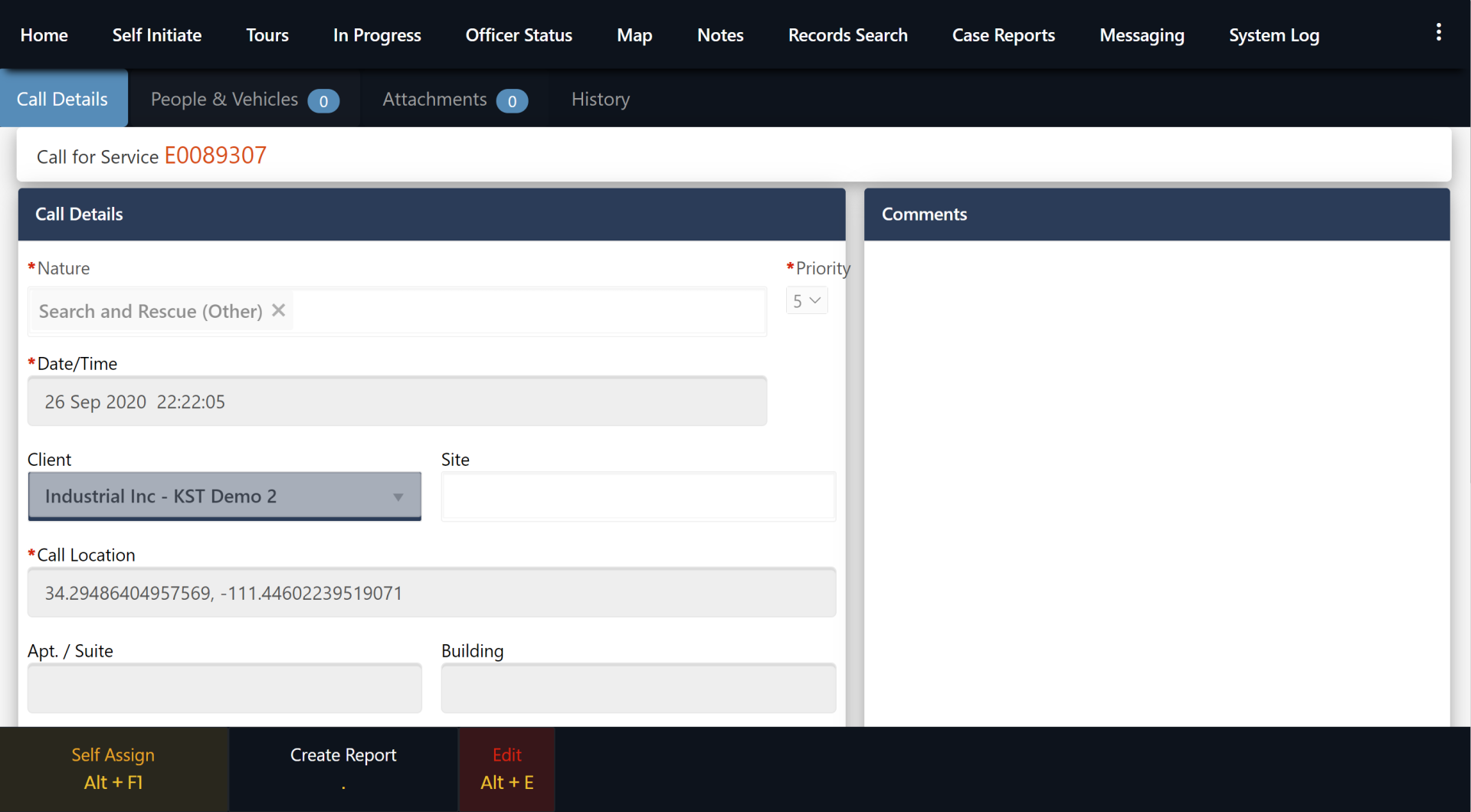 Self Assigning and Responding Multiple Times To The Same Call For Service