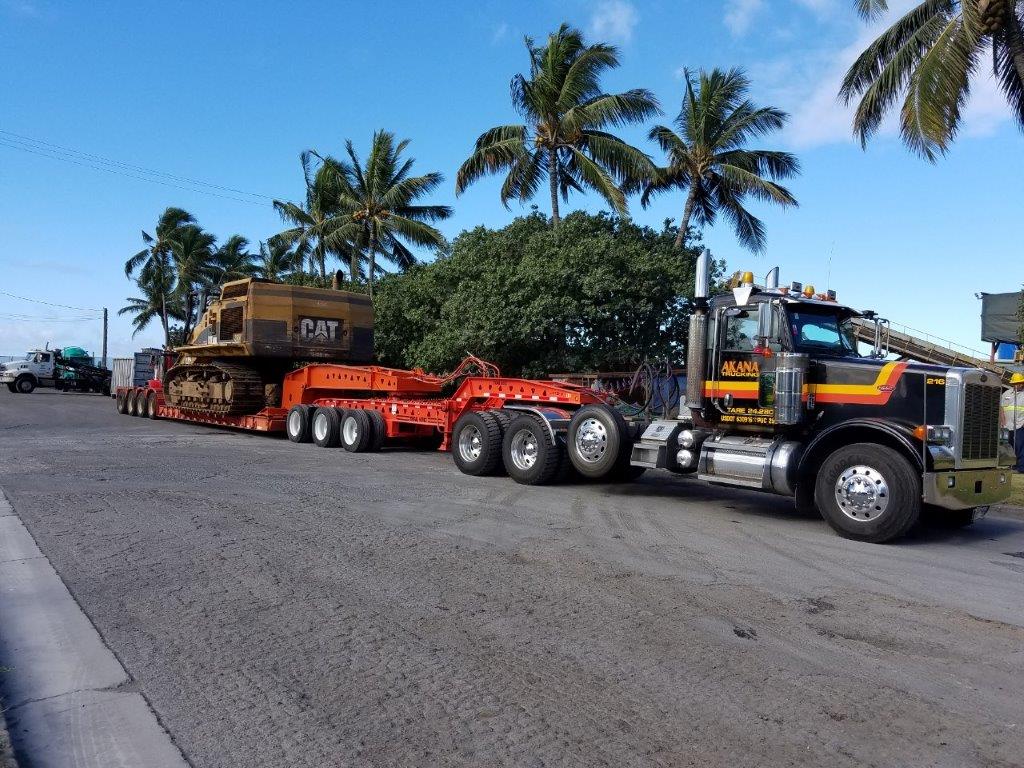 Heavy equipment hauling Honolulu, HI – Akana Trucking Inc