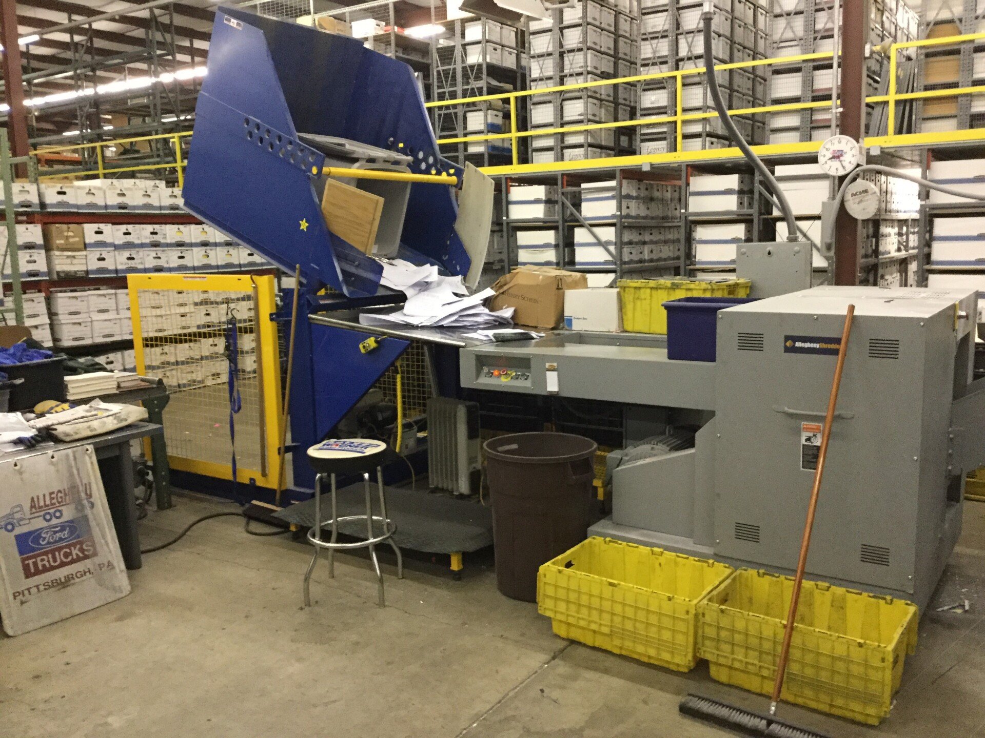 Record Shredding | Brockport, PA | Archives Management Warehouse