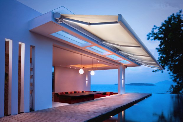 RA Lux with LED Illumination: High-Tech Lighting Awnings | UK