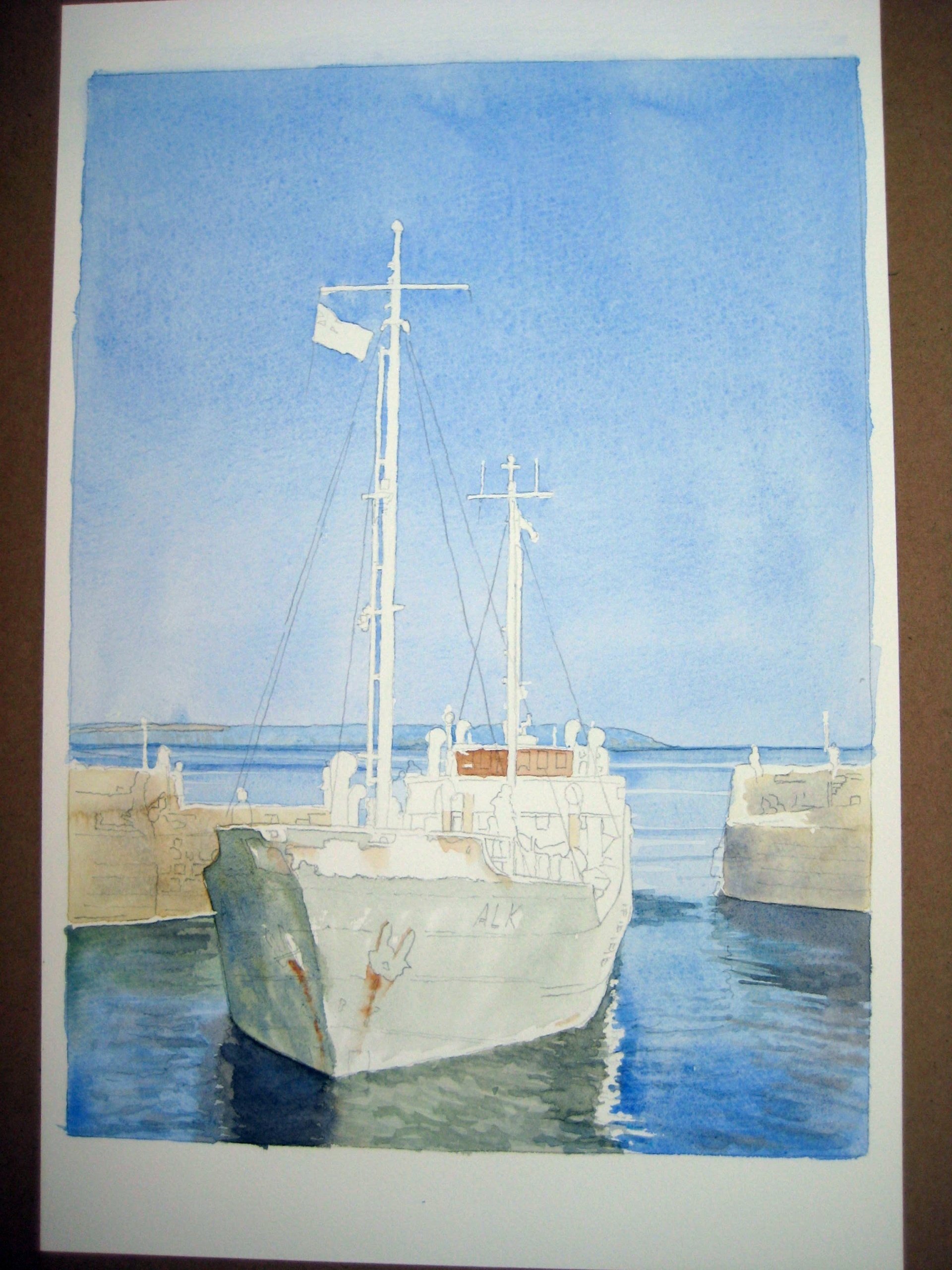 Watercolour painting Stage by Stage