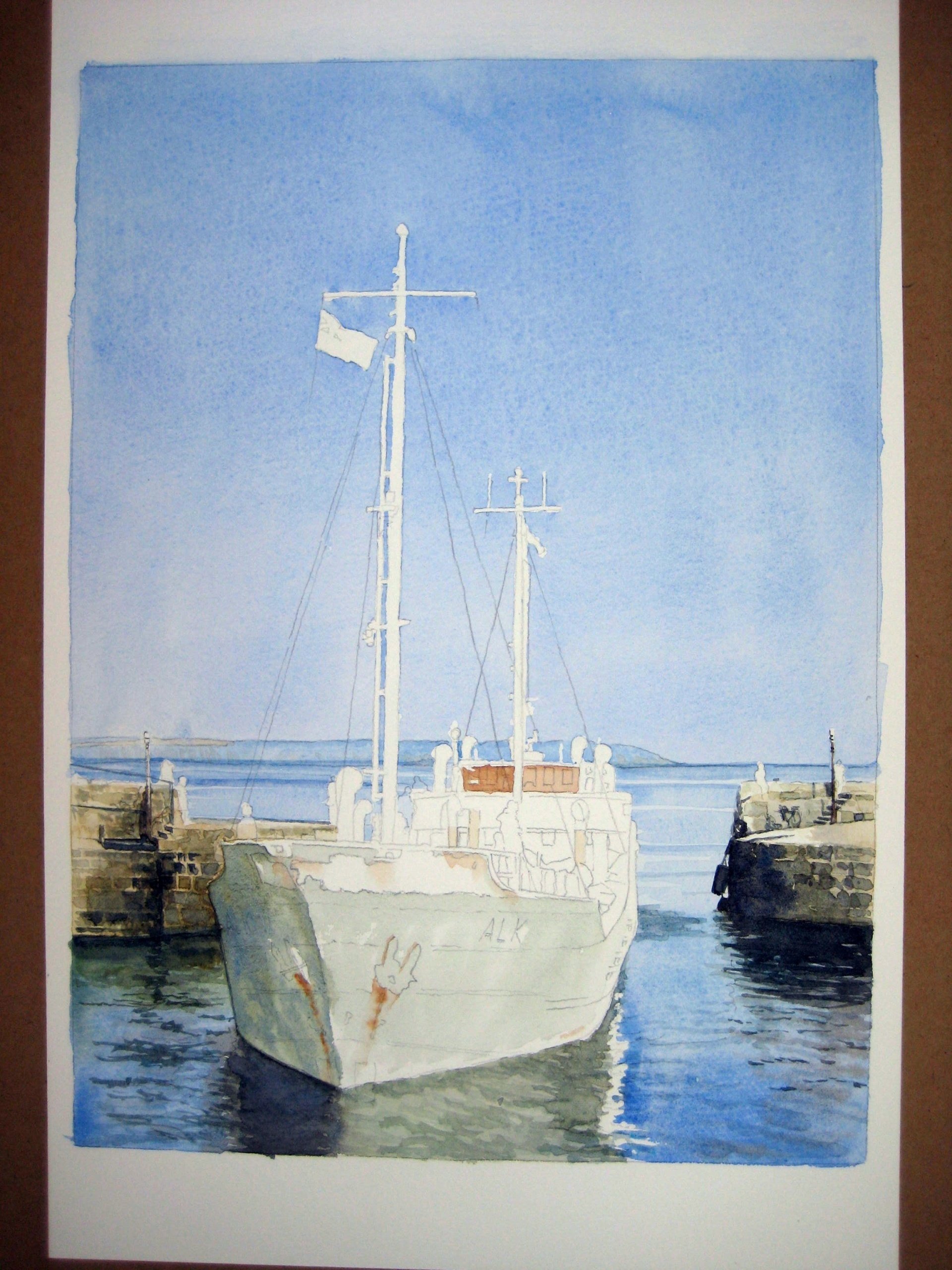 Watercolour painting Stage by Stage