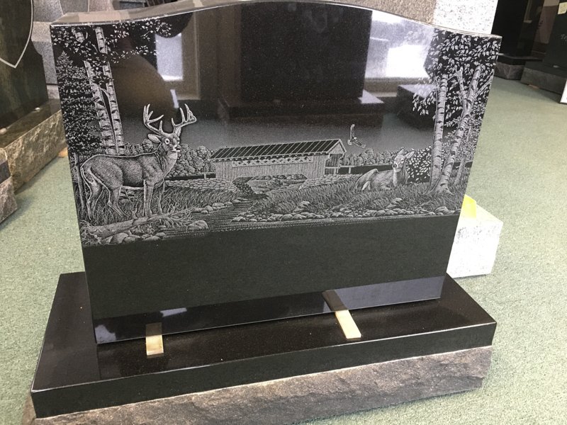 Black Granite Etchings | Champlain Monuments | Vermont