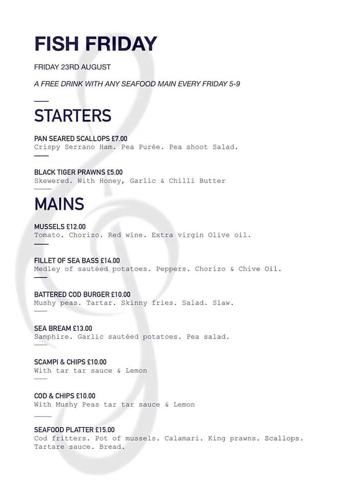 Pub Menu | The Granary