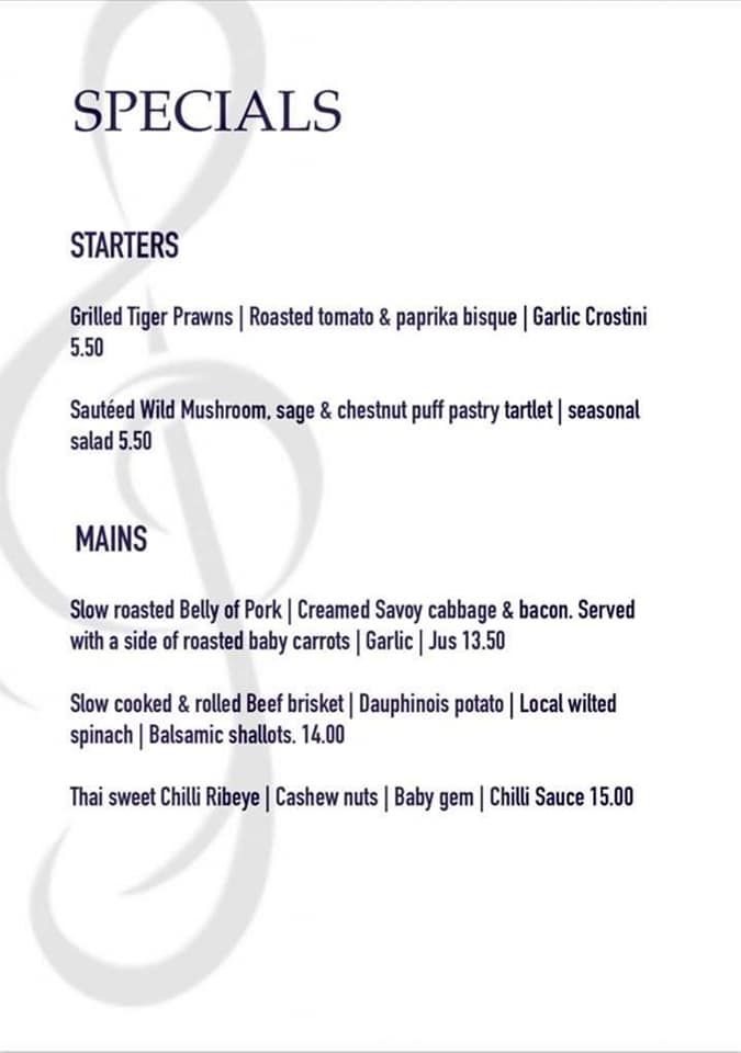 Pub Menu | The Granary