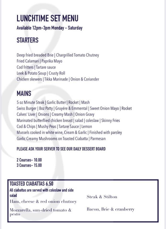 Pub Menu | The Granary