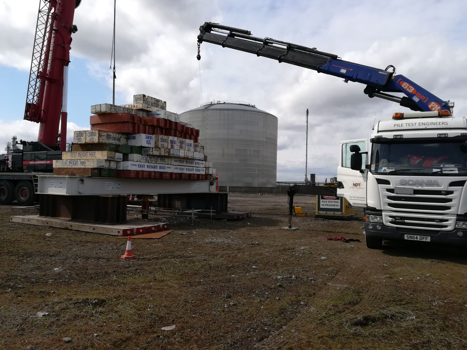 Gallery of UK pile and dynamic load tests by NDT Services Ltd in Nottingham