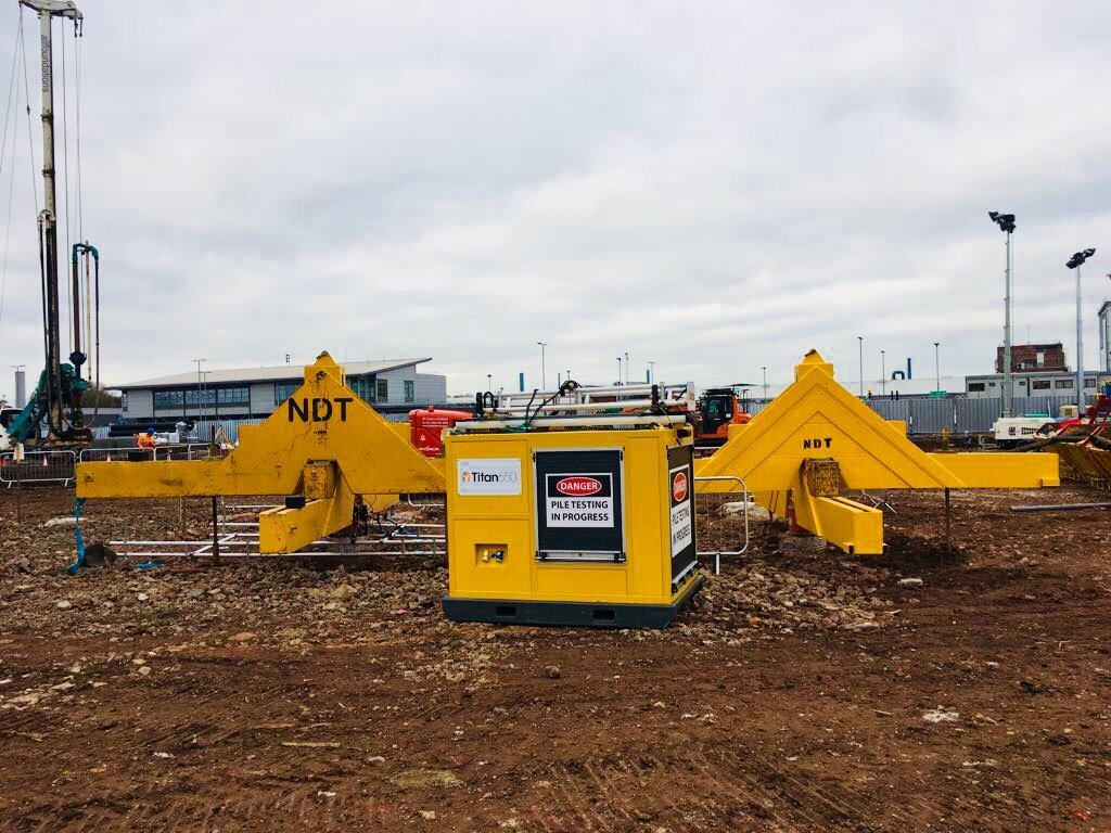 Static pile load testing throughout the UK with NDT Services Ltd in ...