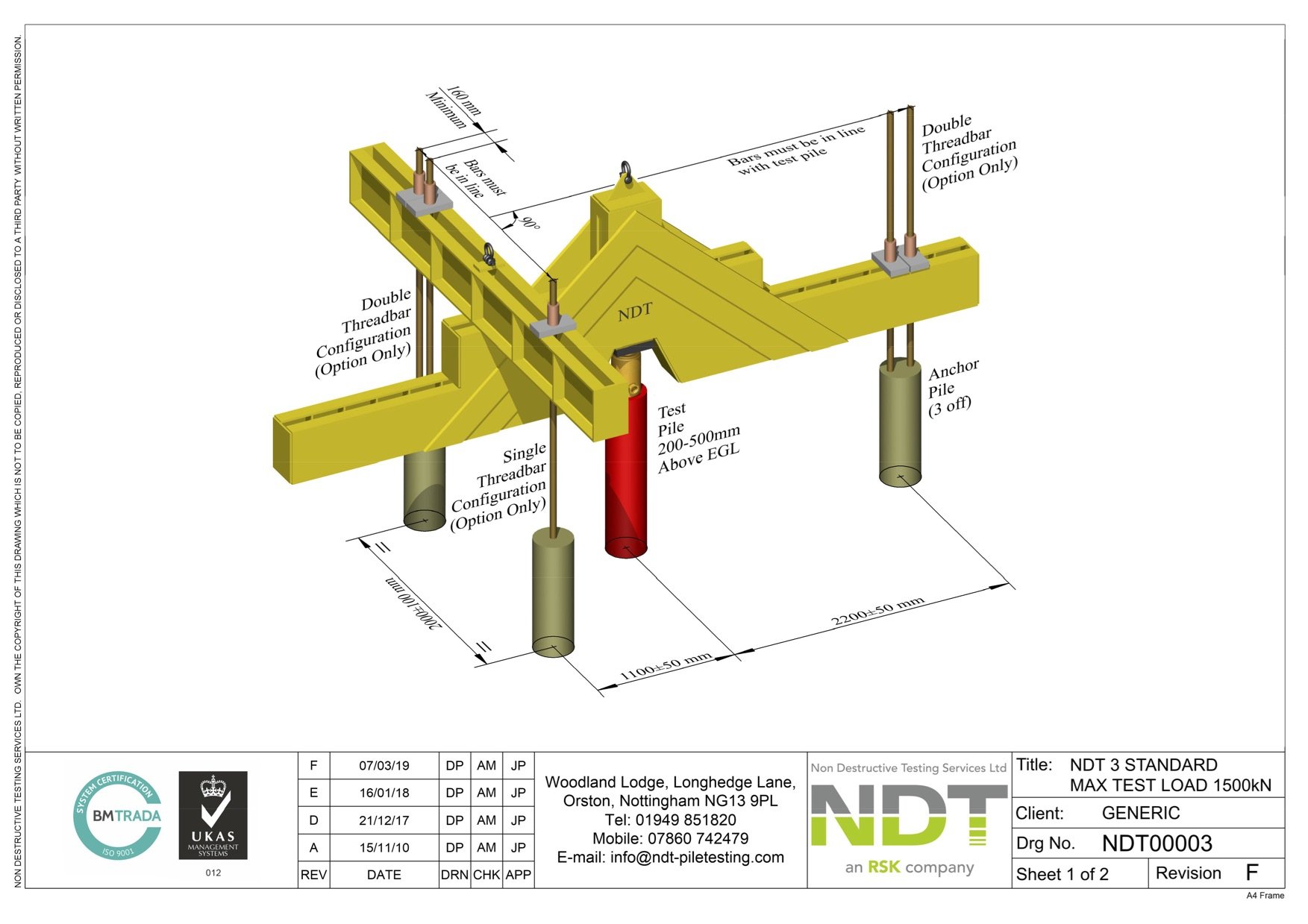 Drawings and schematic layouts of static pile testing by the experts in ...