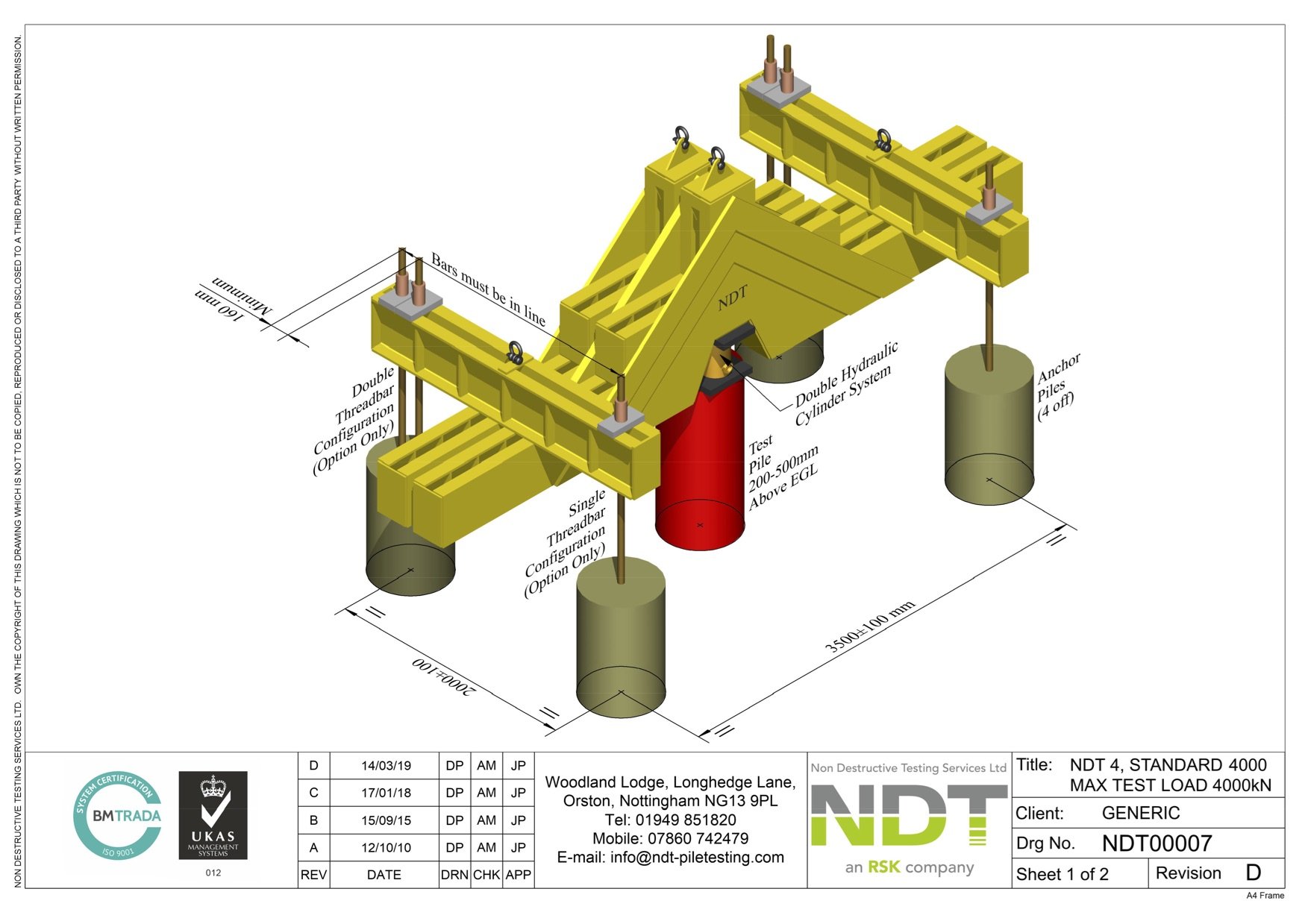 Drawings and schematic layouts of static pile testing by the experts in ...