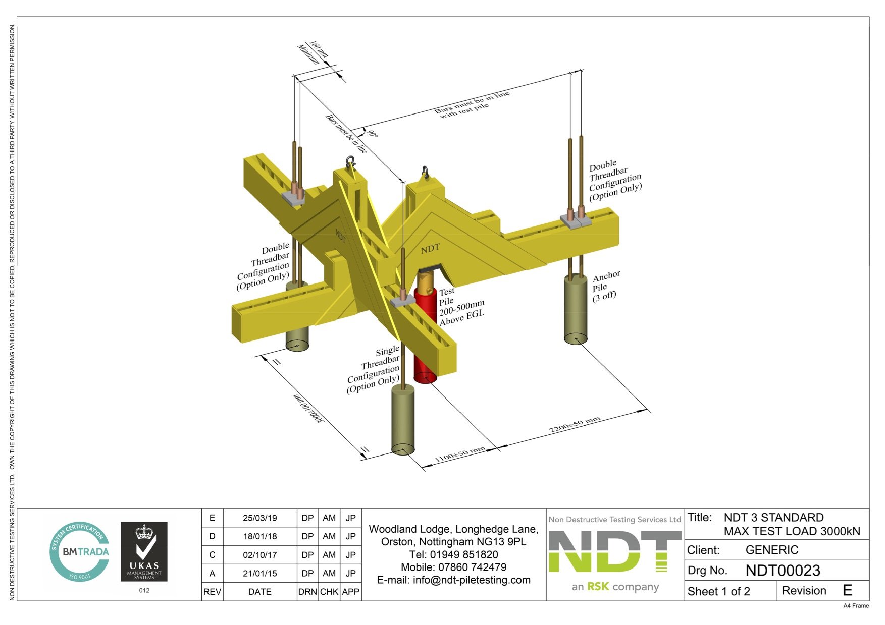 Drawings and schematic layouts of static pile testing by the experts in ...