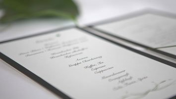 Luxury menu design | Larbert Print & Design