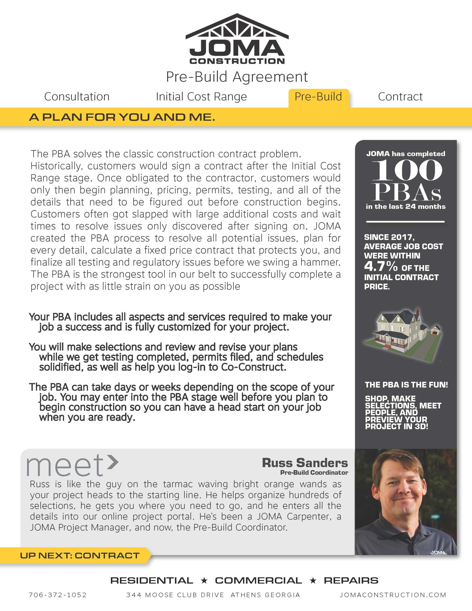 Our Process - JOMA Construction