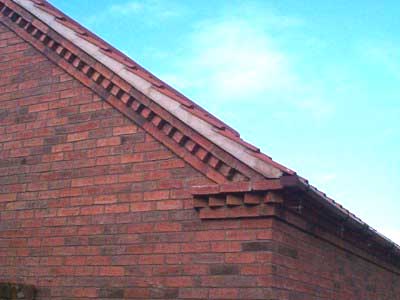 Gable profile to create a perfect brickwork 'cut up' and corbel detail