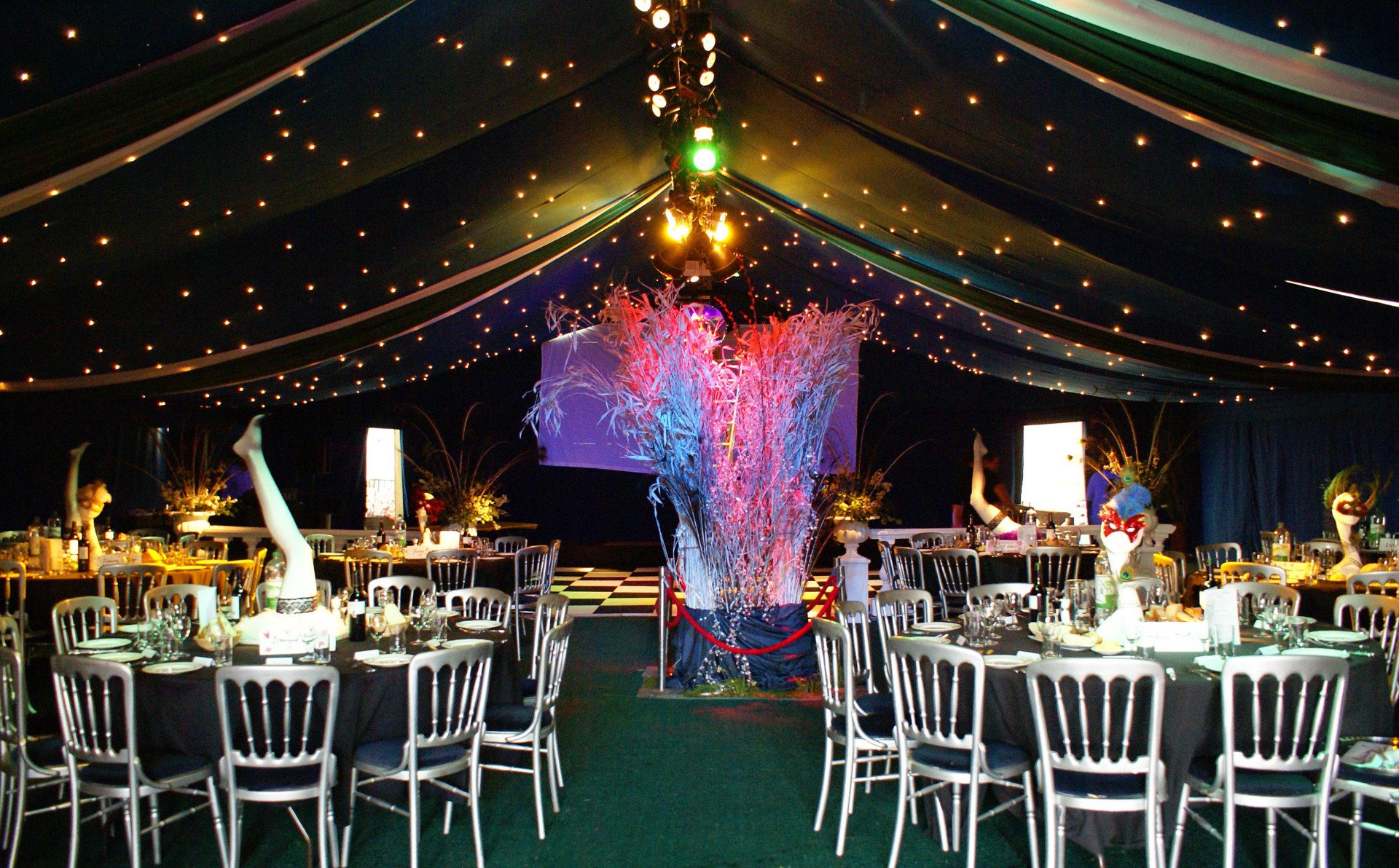 Boho style wedding marquees