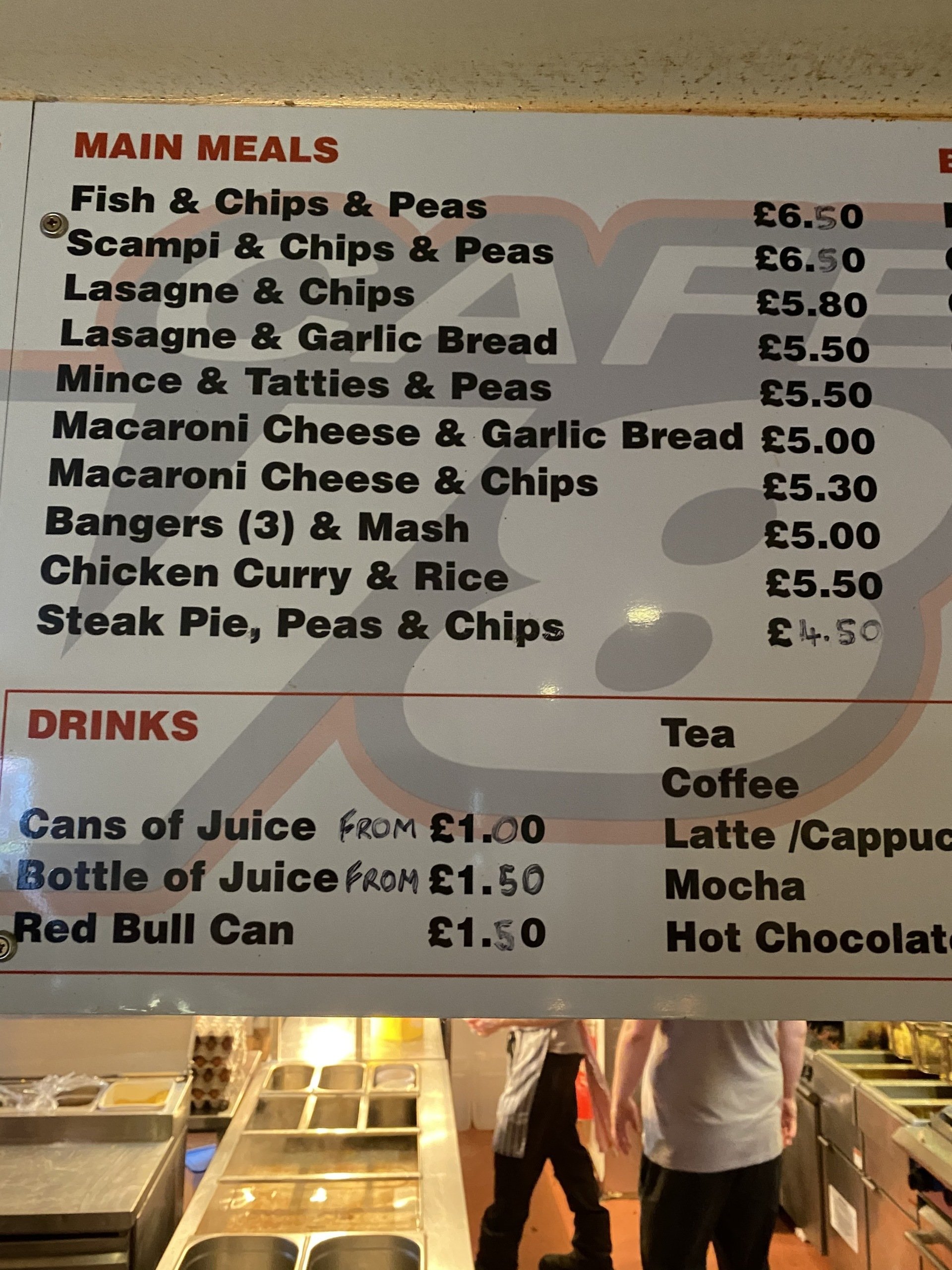 Takeaway | Breakfast | Lunch | Dinner | Inverness