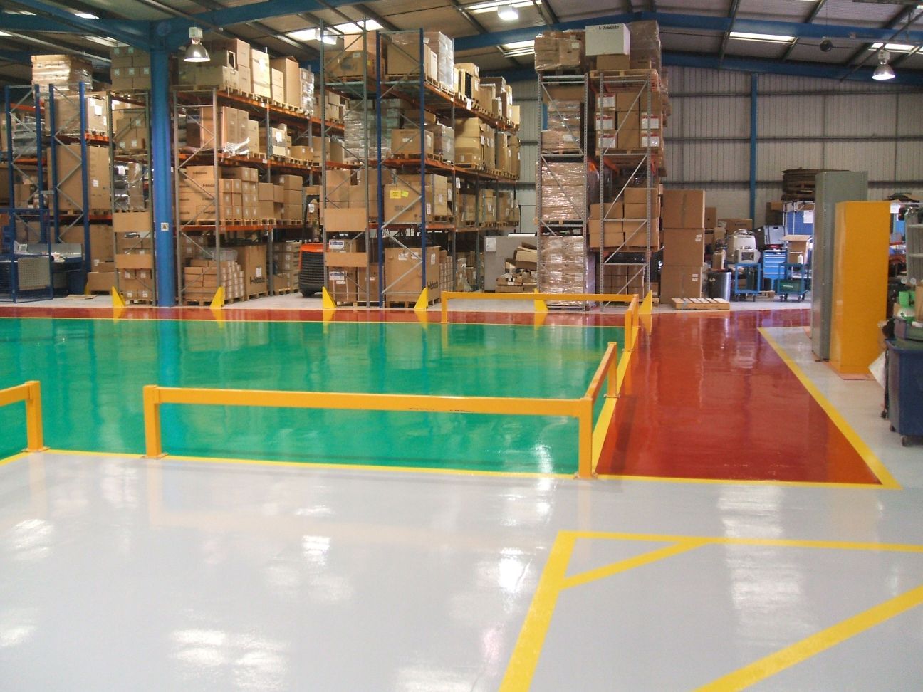 Warehouse floor painting contractors | Gallagher Flooring
