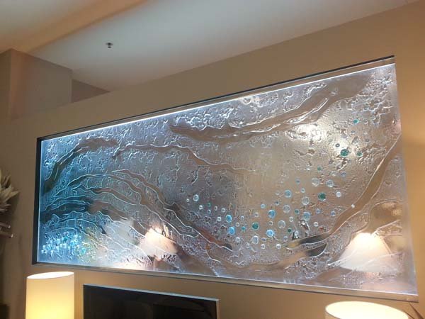 Slumped Textural Glass in Sydney | Spectrum Art Glass