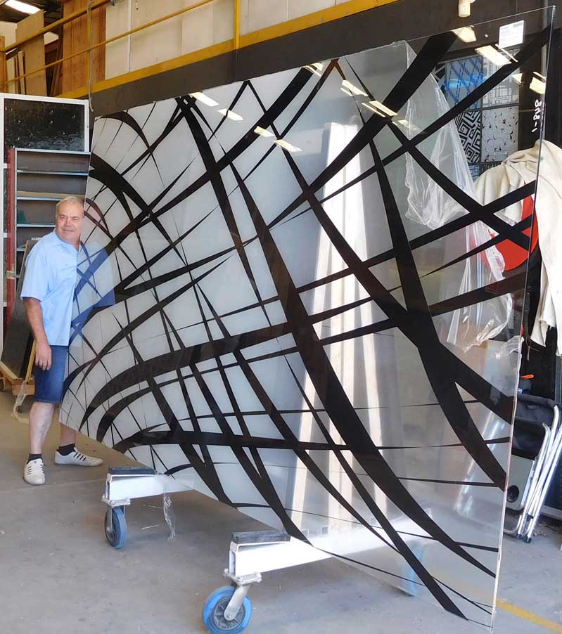 Textured Glass Splashbacks St West Auburn & Sydney NSW | Spectrum Art Glass