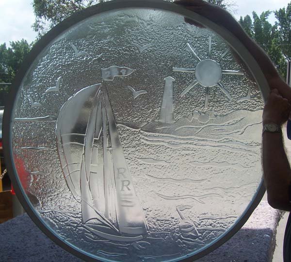 Slumped Textural Glass in Sydney | Spectrum Art Glass