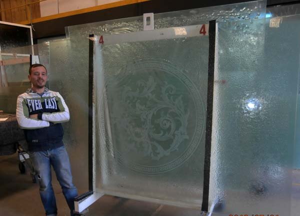 Slumped Textural Glass in Sydney | Spectrum Art Glass