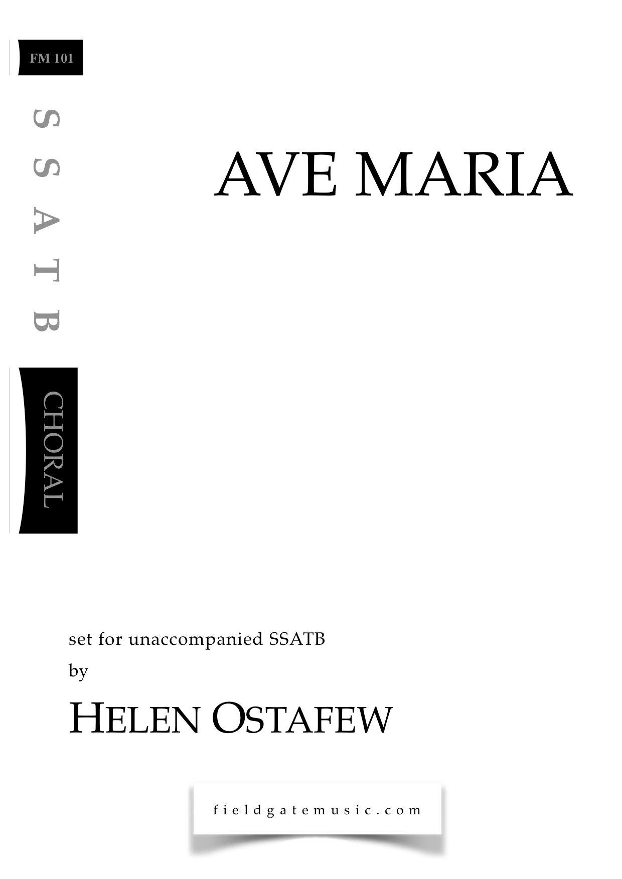 Music Catalogue / Ave Maria / Helen Ostafew
